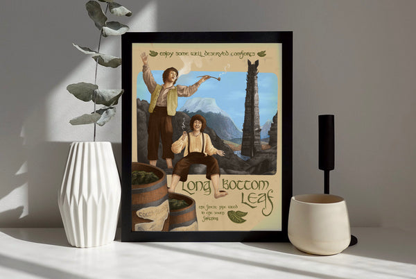 Leah Kellaway "Longbottom Leaf – 1960’s Style Advertisement" Print ...