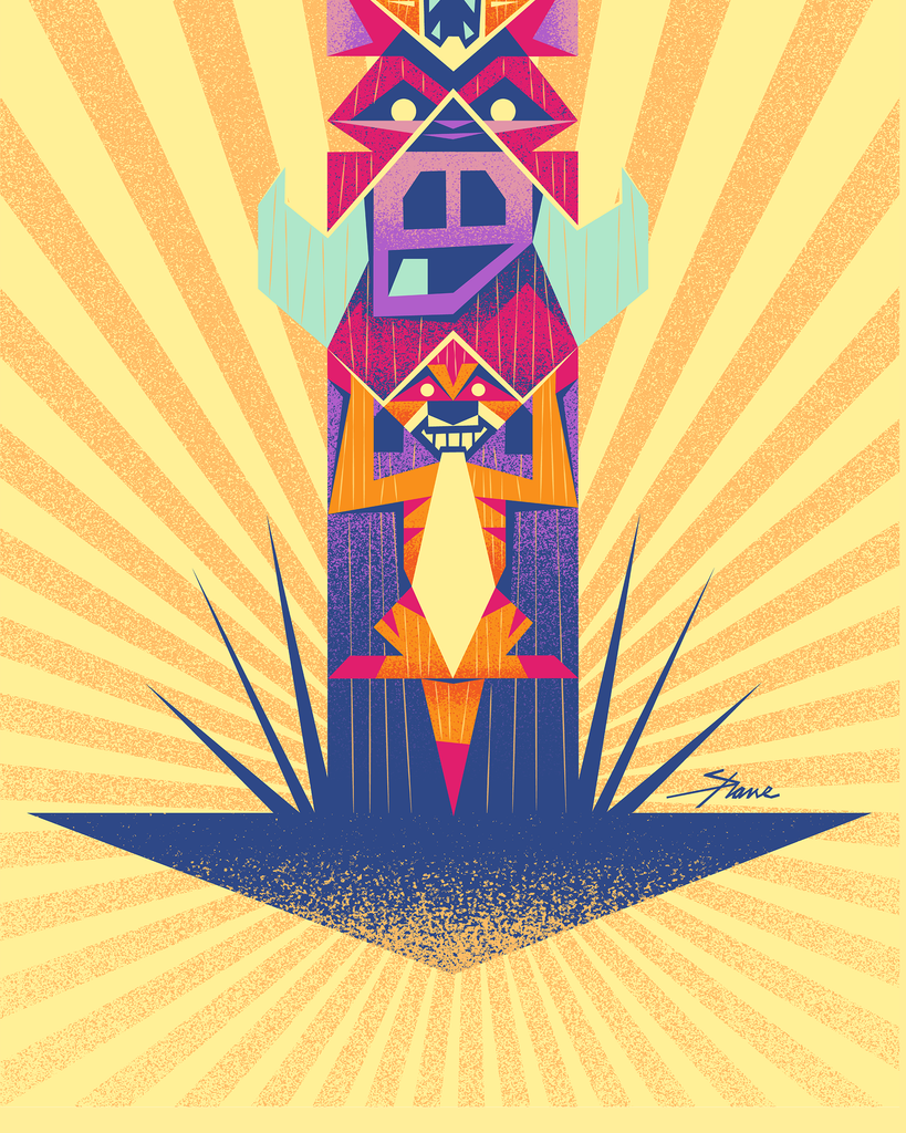 Shane Houston "Totem King" Print – Gallery1988