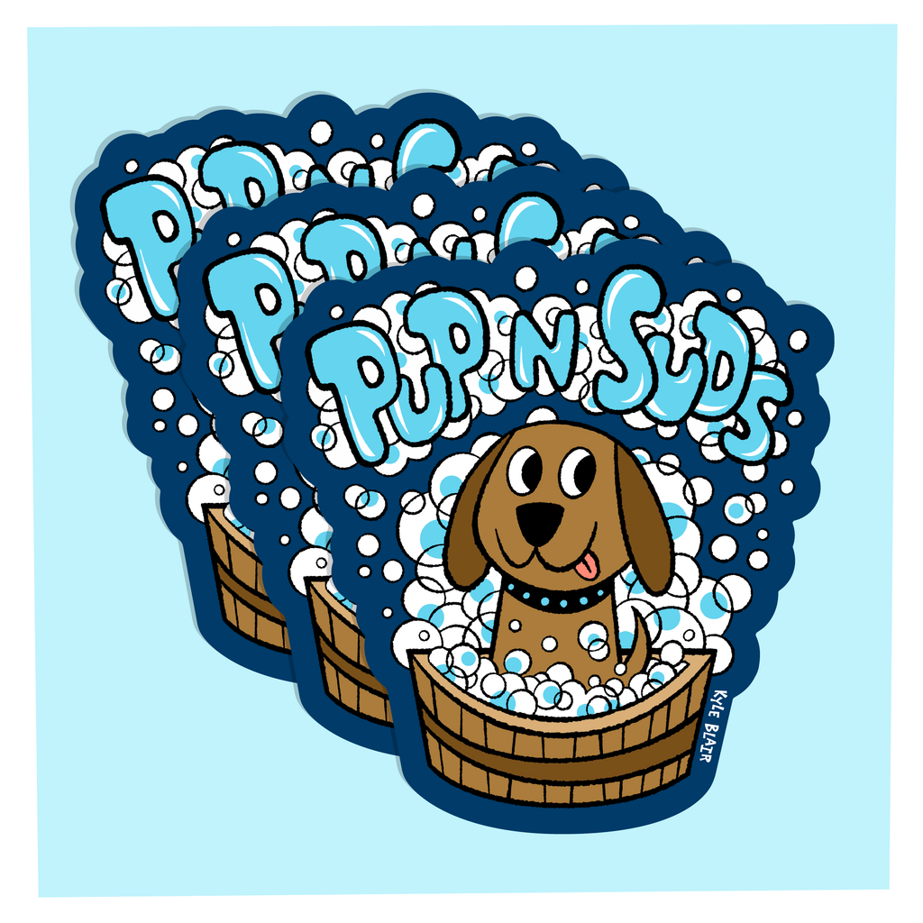 Kyle Blair "Team Pup n Suds" sticker – Gallery1988