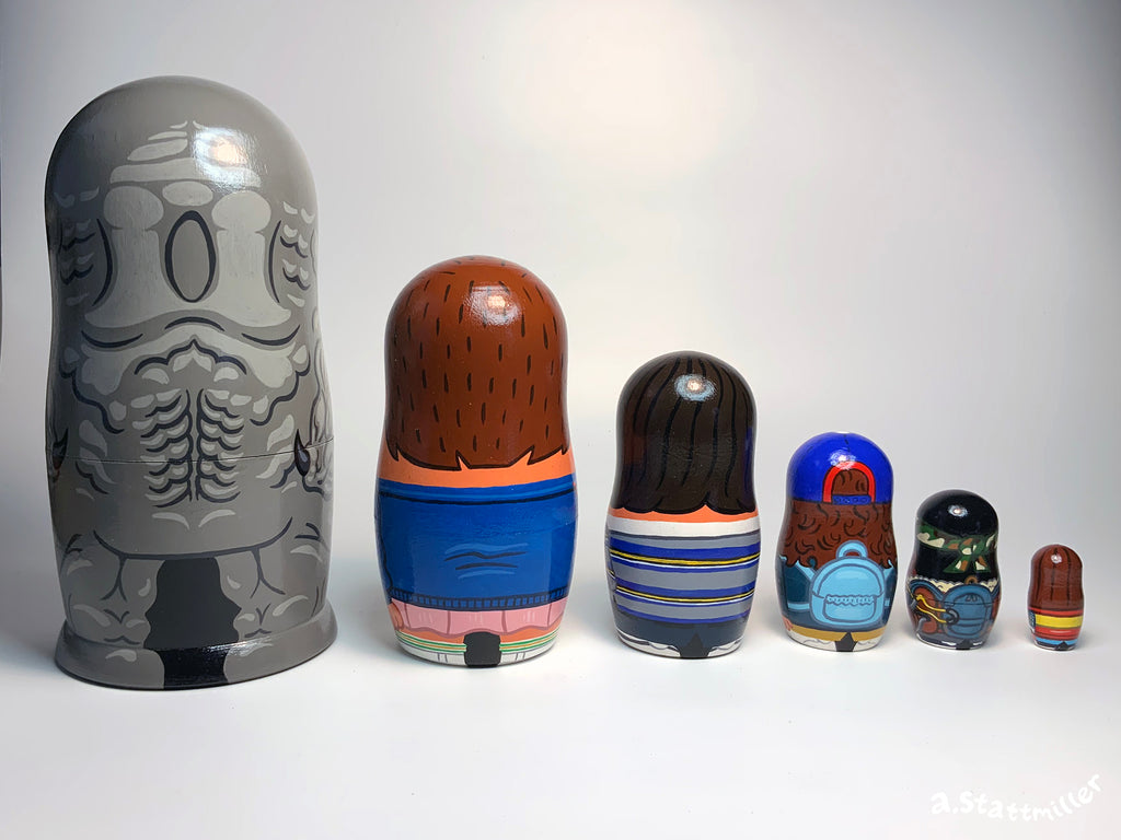 Andy Stattmiller "Stranger Things Nesting Dolls" – Gallery1988