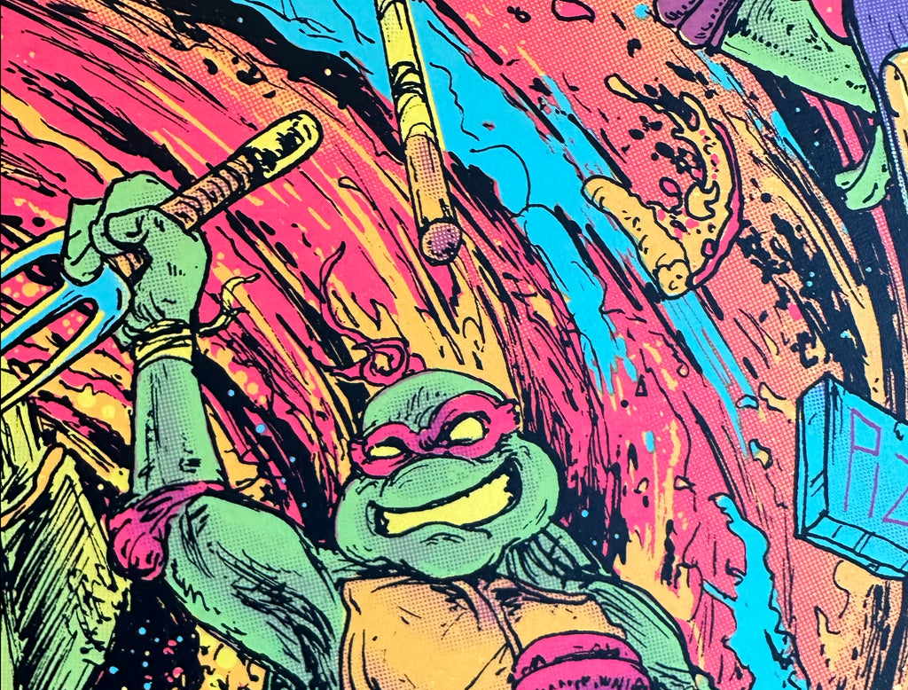 Barry Blankenship "Turtles in Time (Yellow Variant)" print – Gallery1988