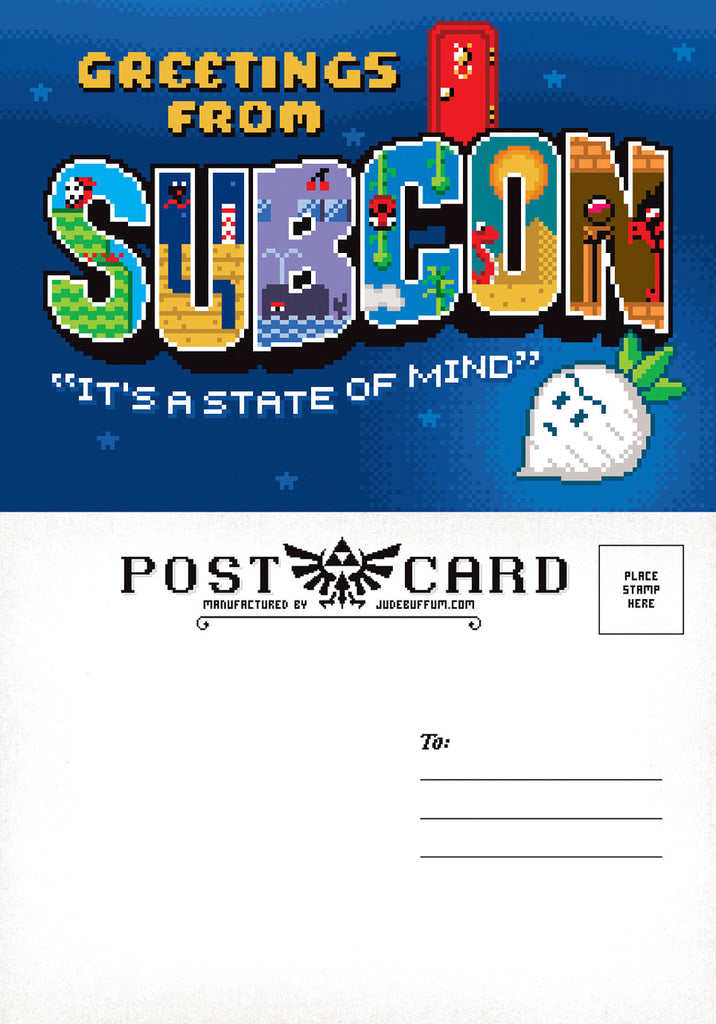 Jude Buffum "Greetings from Subcon" Postcard Print – Gallery1988