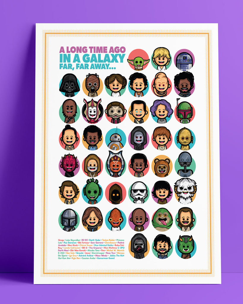 Austin Gilmore "A Long Time Ago In A Galaxy Far Far Away" Print ...